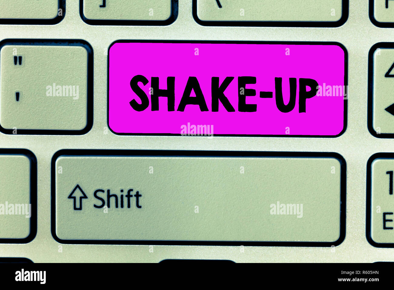 Handwriting text Shake Up. Concept meaning way of meeting someone or ...