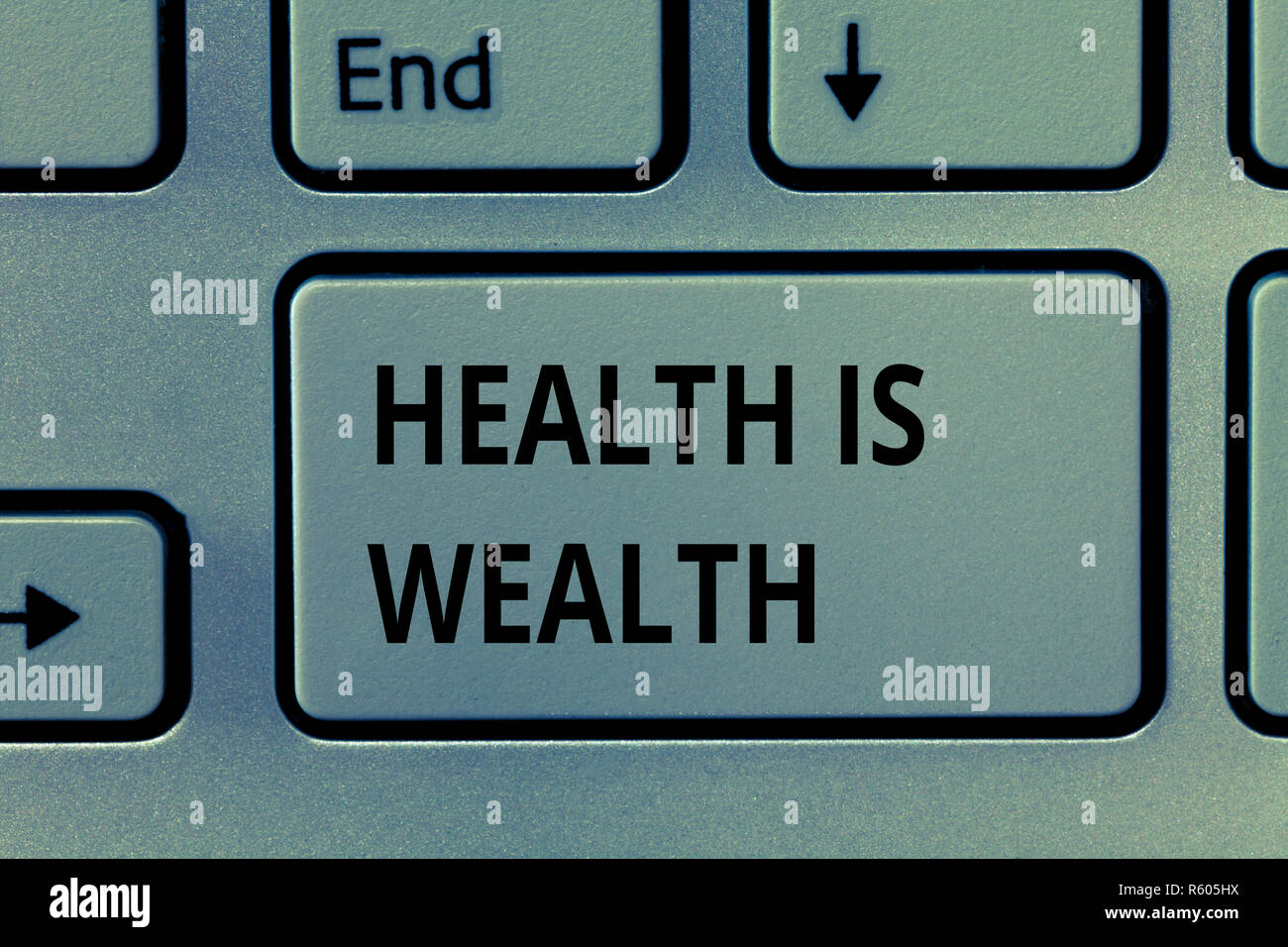 Text sign showing Health Is Wealth. Conceptual photo Being healthy is ...