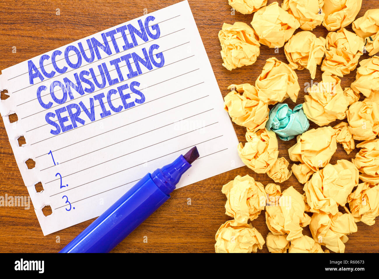 Conceptual hand writing showing Accounting Consulting Services ...
