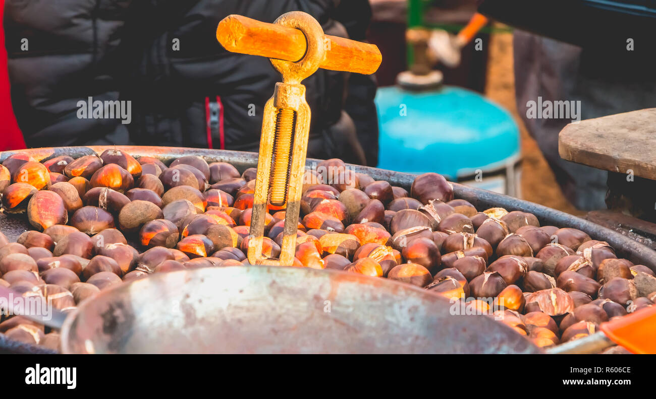 Roast Chestnut Christmas Market High Resolution Stock Photography and ...