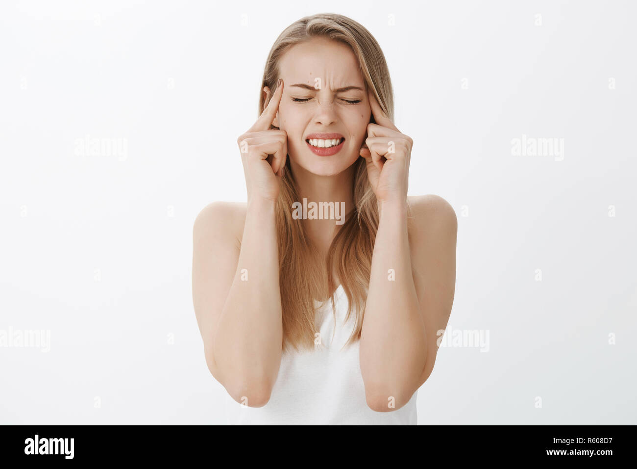 Common get your thoughts together. Portrait of intense and pressured ...