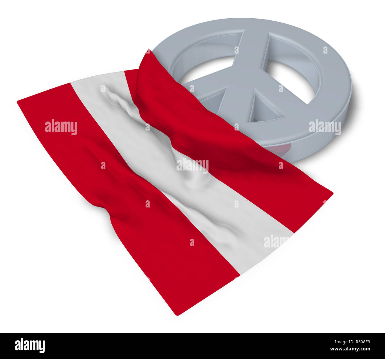 peace symbol and flag of austria Stock Photo - Alamy