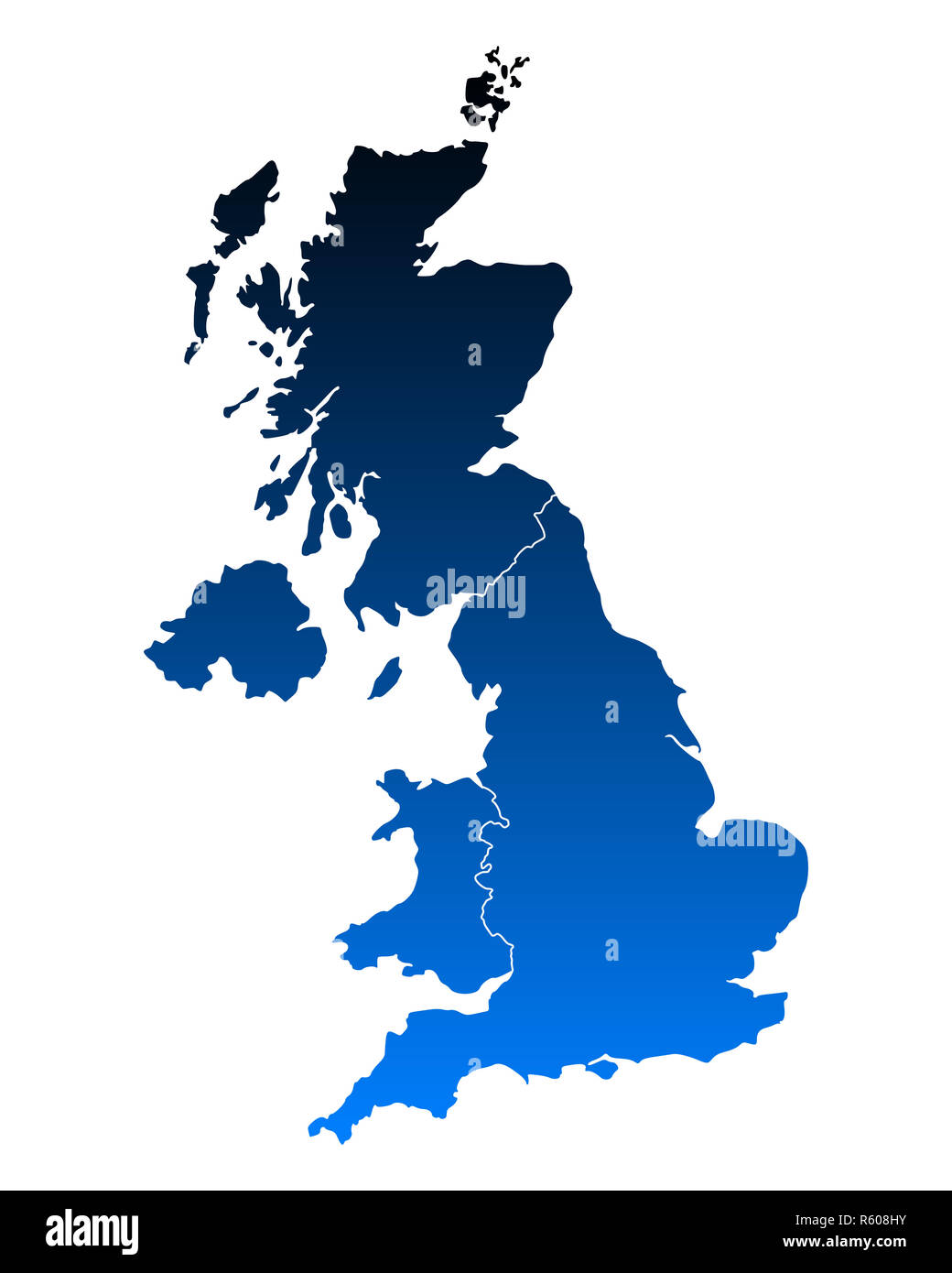 map of great britain Stock Photo - Alamy