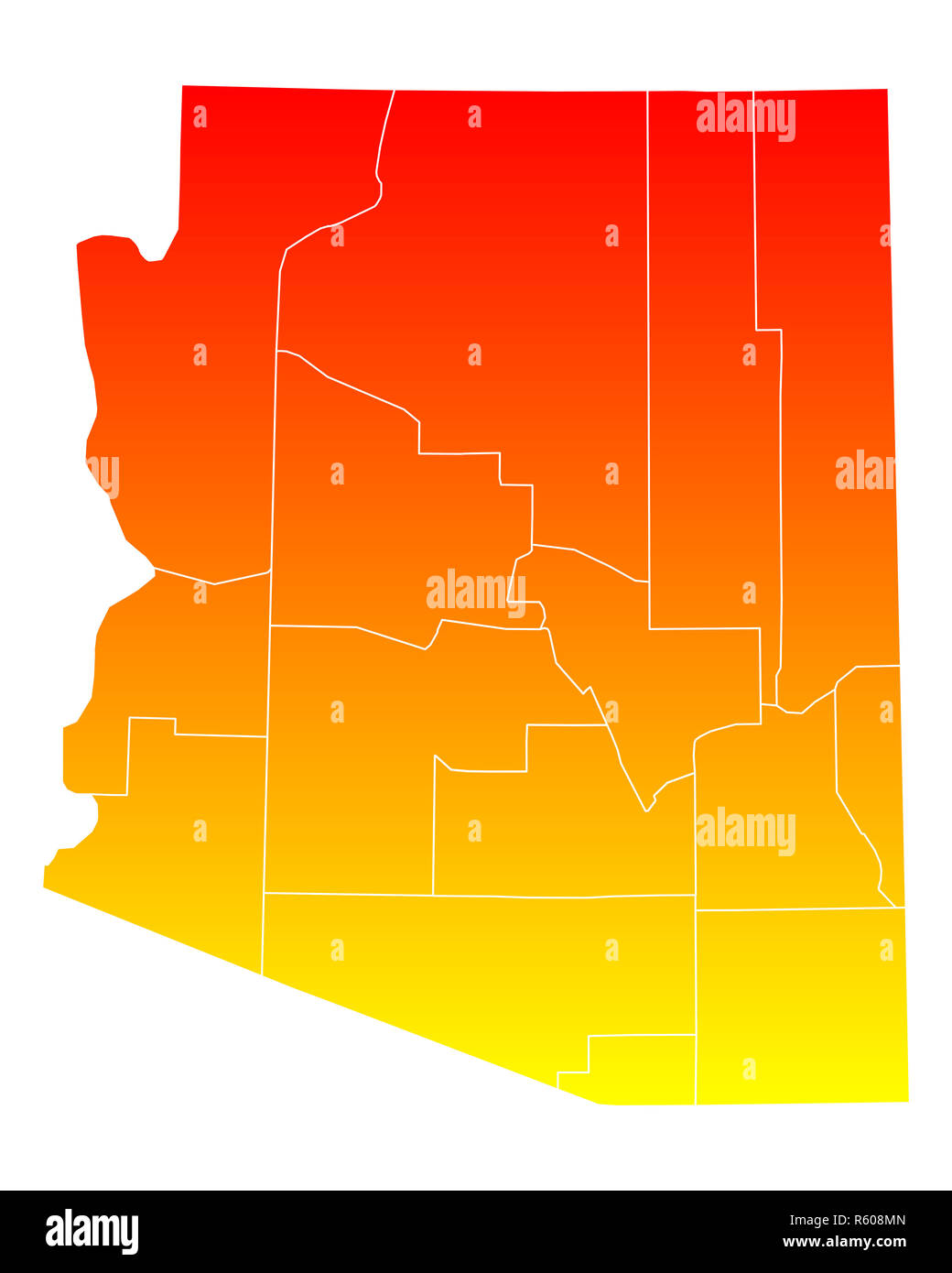 map of arizona Stock Photo - Alamy