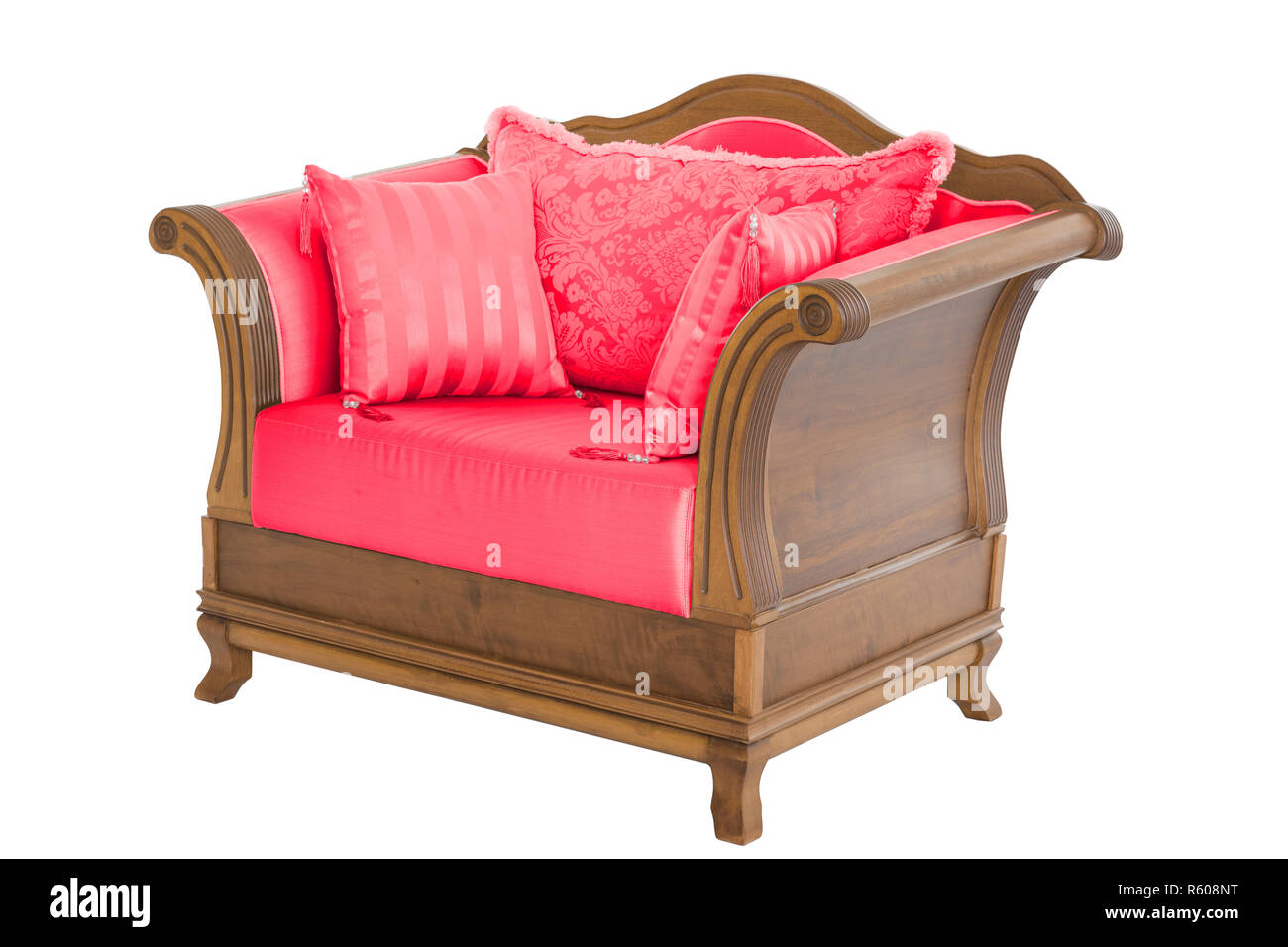 Classic armchair. Modern designer chair on white background. Texture ...