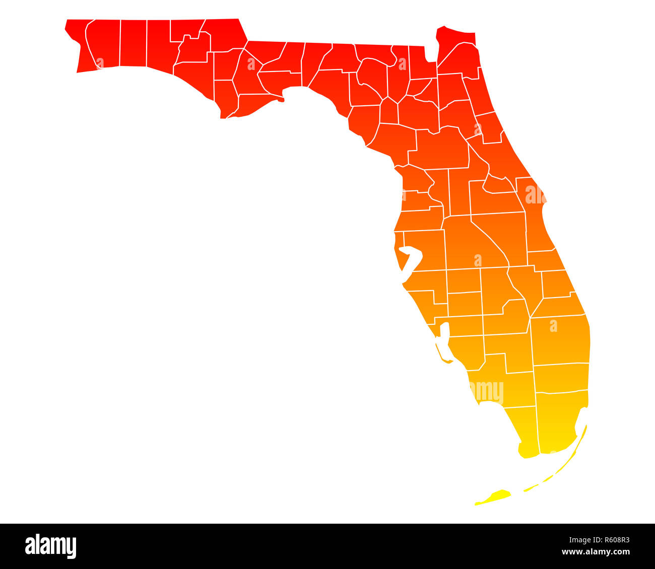 map of florida Stock Photo - Alamy