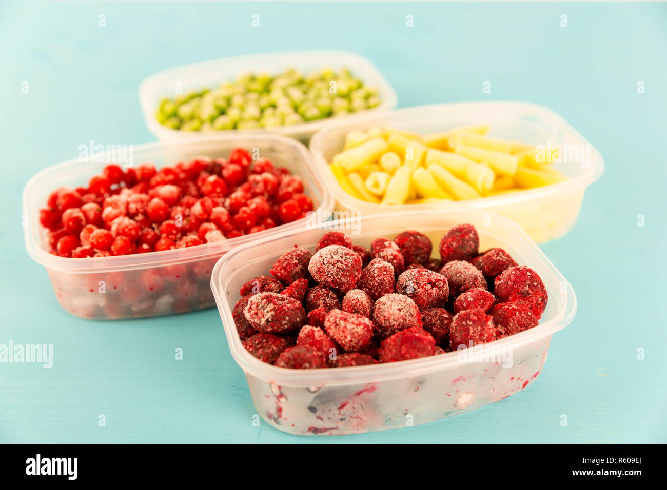 Food packaging ingredients, healthy frozen vegetables, cooking from ...