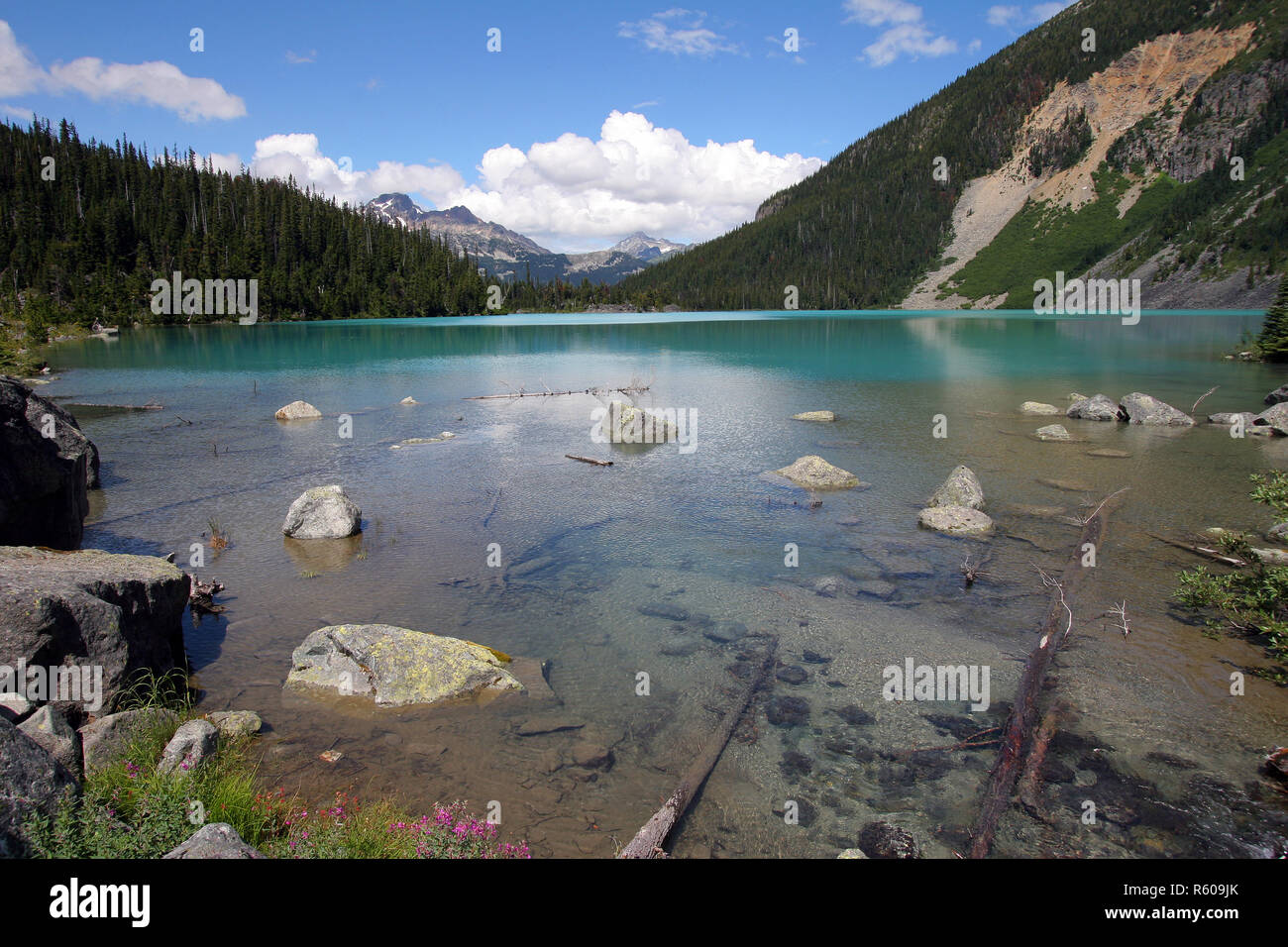 Upper Joffre Lake in Joffre Lakes Provincial Park, British Columbia ...