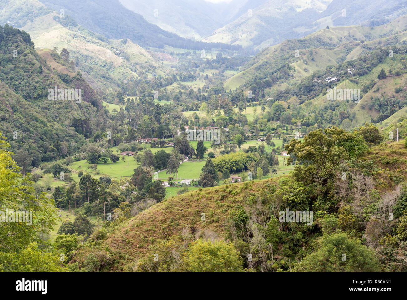 Rural Colombian Landscape Stock Photo - Alamy