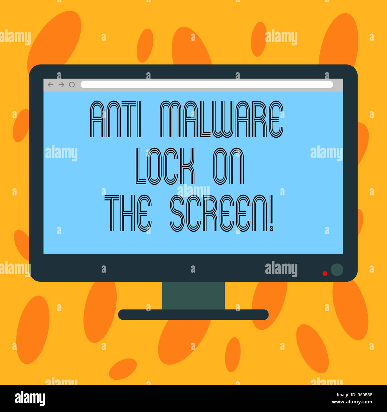 Writing note showing Anti Malware Lock On The Screen. Business photo ...