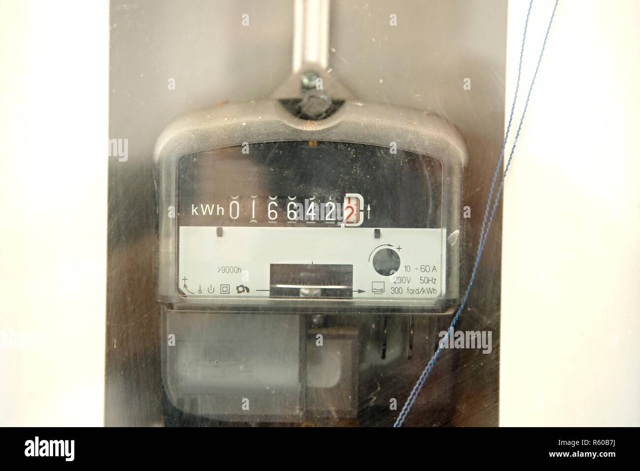 Electric consumption meter Stock Photo - Alamy