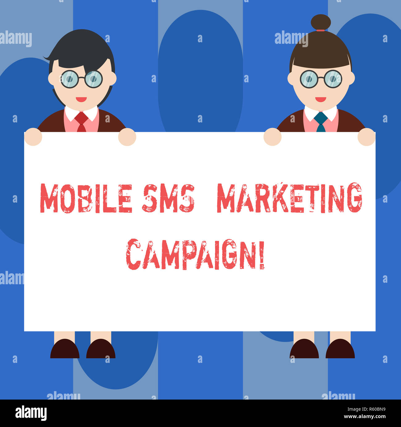Handwriting text Mobile Sms Marketing Campaign. Concept meaning ...