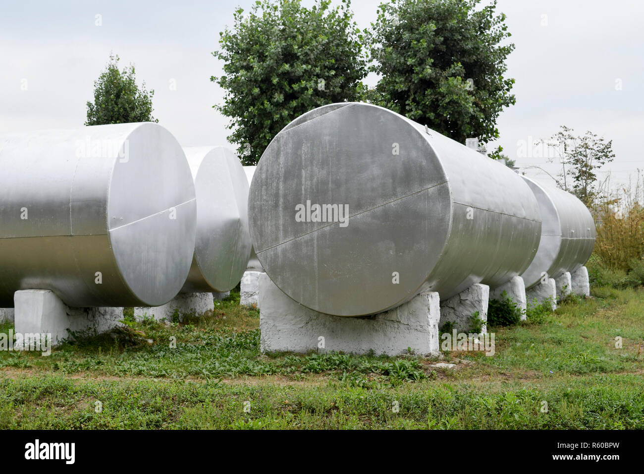 Cylindrical water tanks hi-res stock photography and images - Alamy