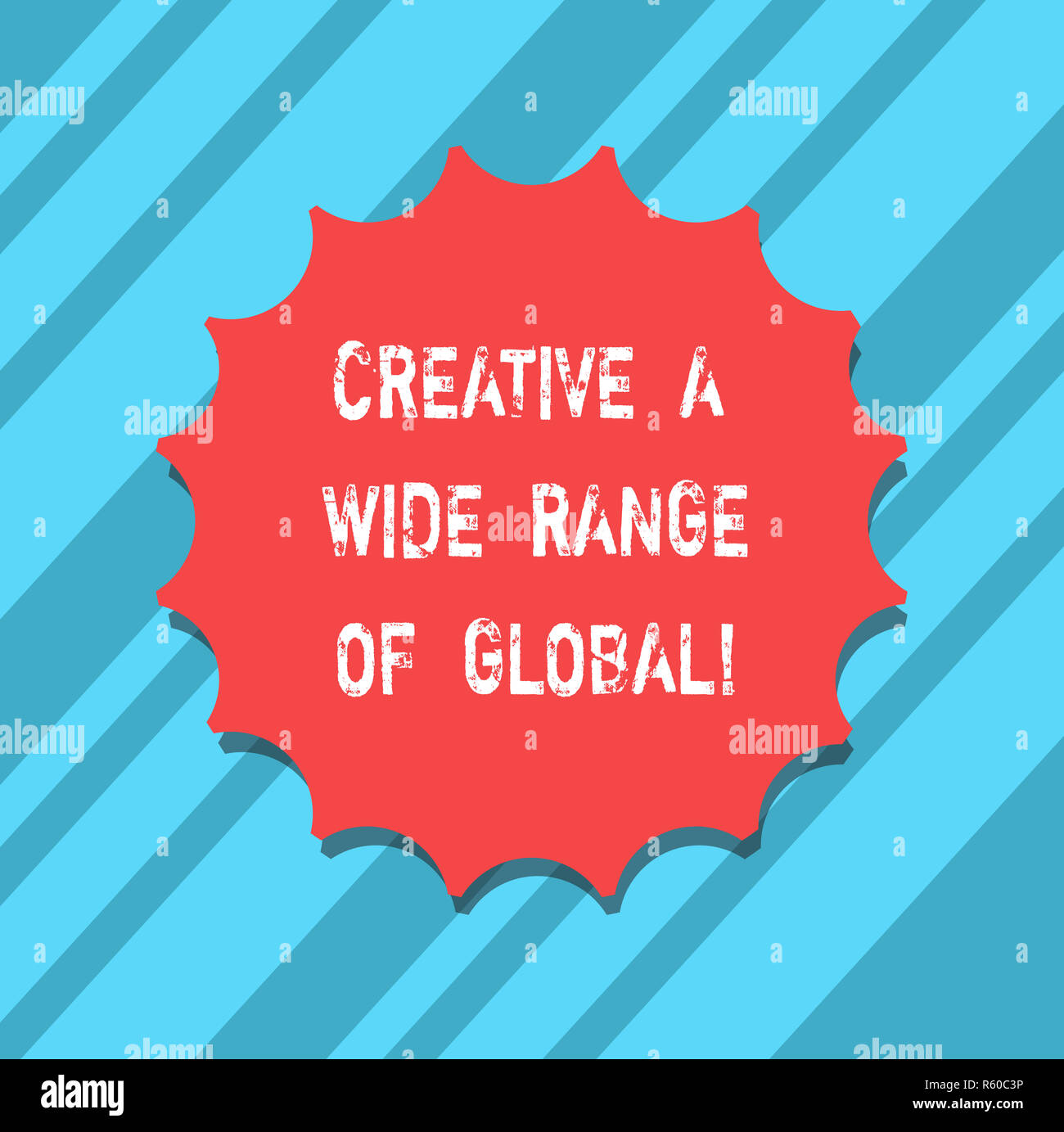 Text sign showing Creative A Wide Range Of Global. Conceptual photo ...