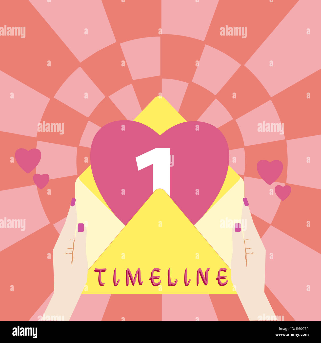 Handwriting text Timeline. Concept meaning graphical representation of ...