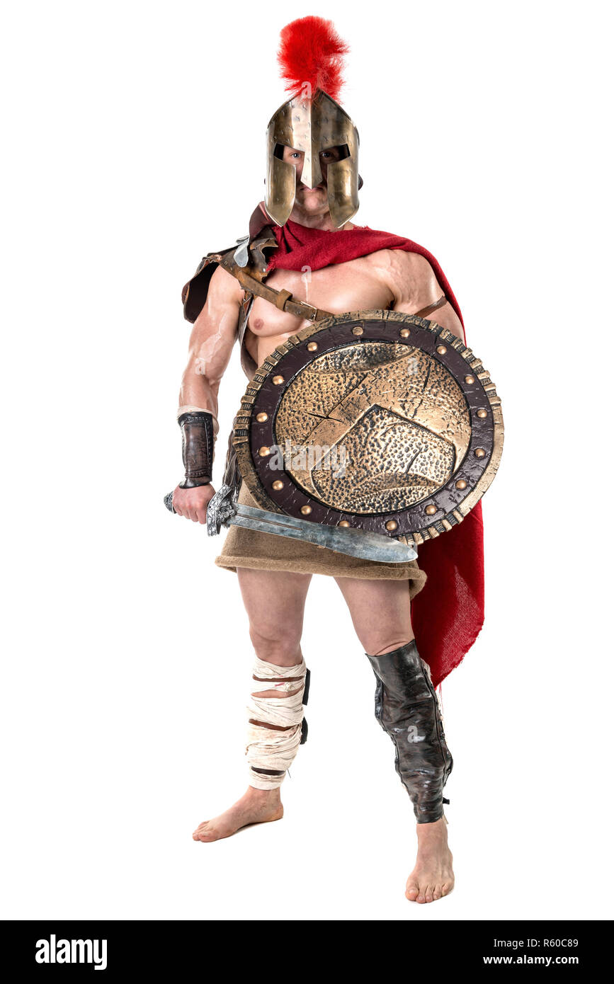 Ancient soldier or Gladiator Stock Photo - Alamy