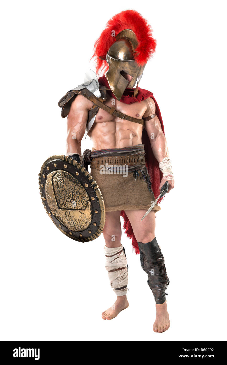 Ancient soldier or Gladiator Stock Photo - Alamy