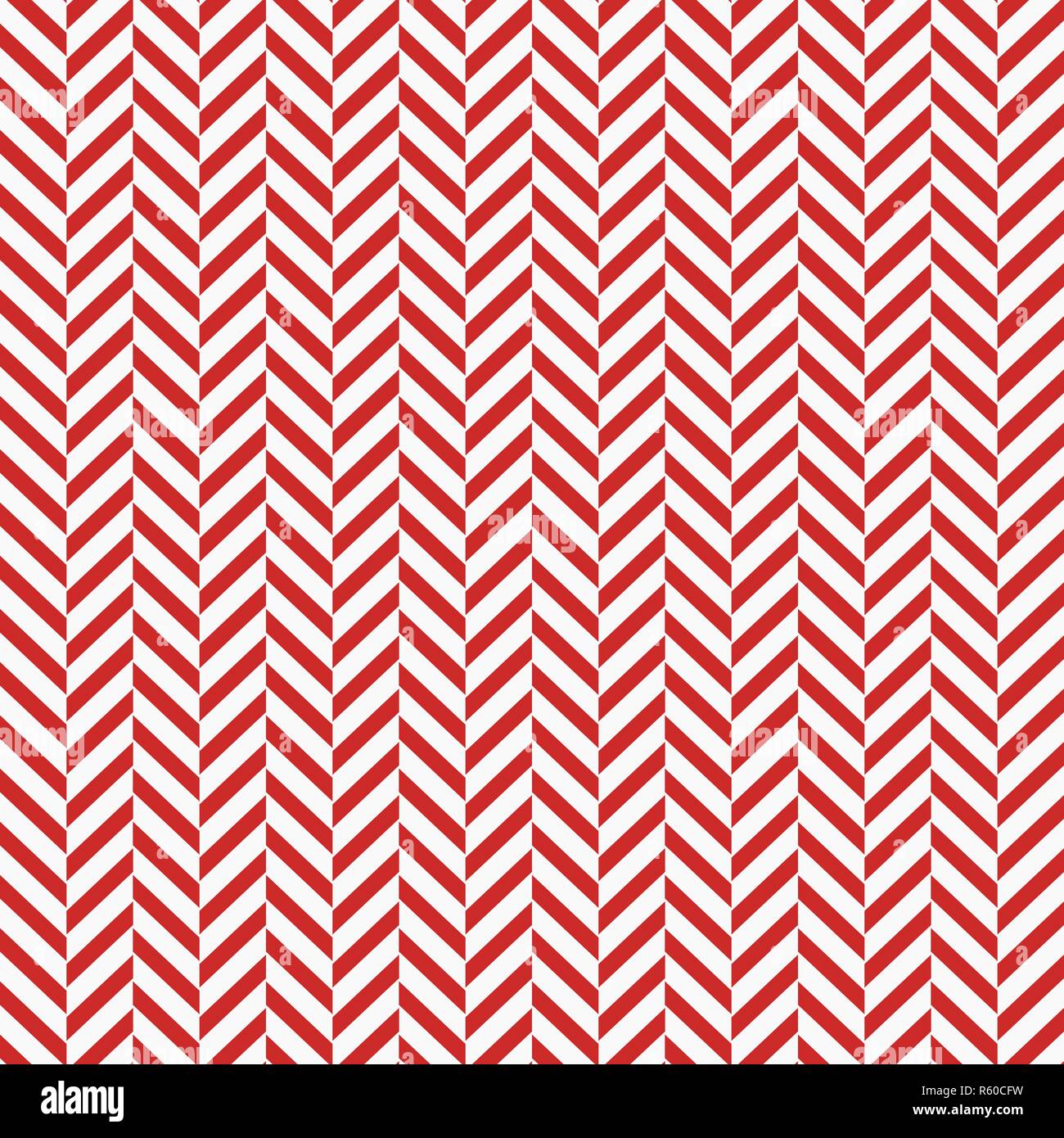 Herringbone Seamless Pattern - Classic red and white herringbone ...