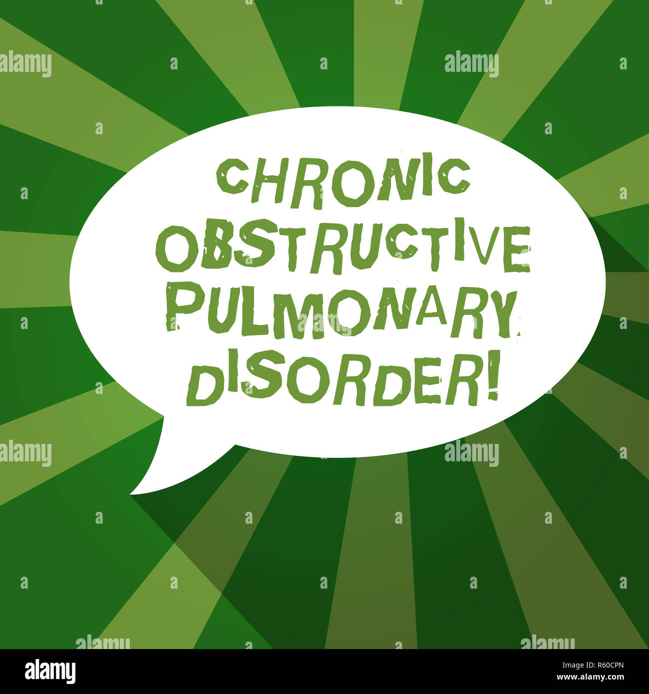Text sign showing Chronic Obstructive Pulmonary Disorder. Conceptual ...