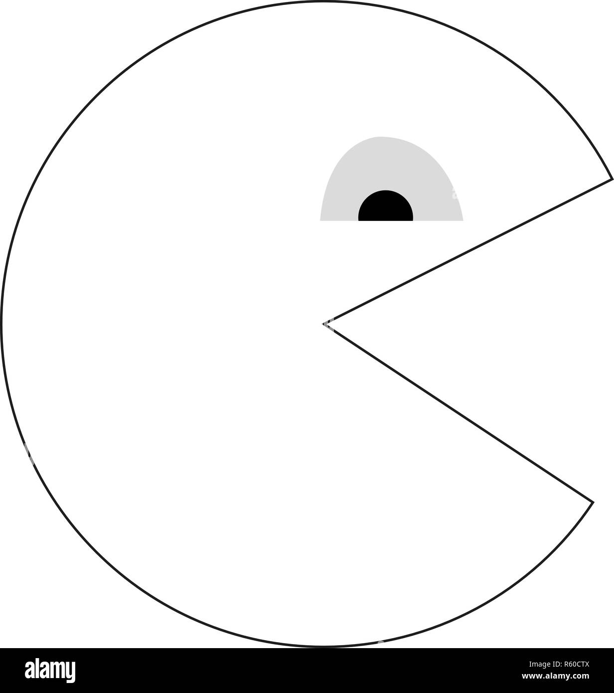 Pac man ghost Black and White Stock Photos & Images - Alamy