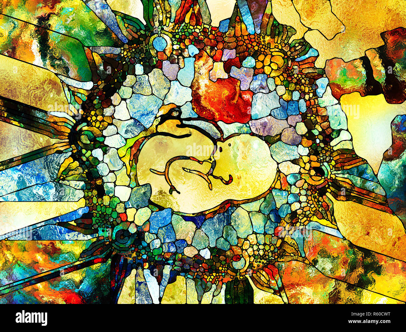 Color Division Composition Stock Photo - Alamy