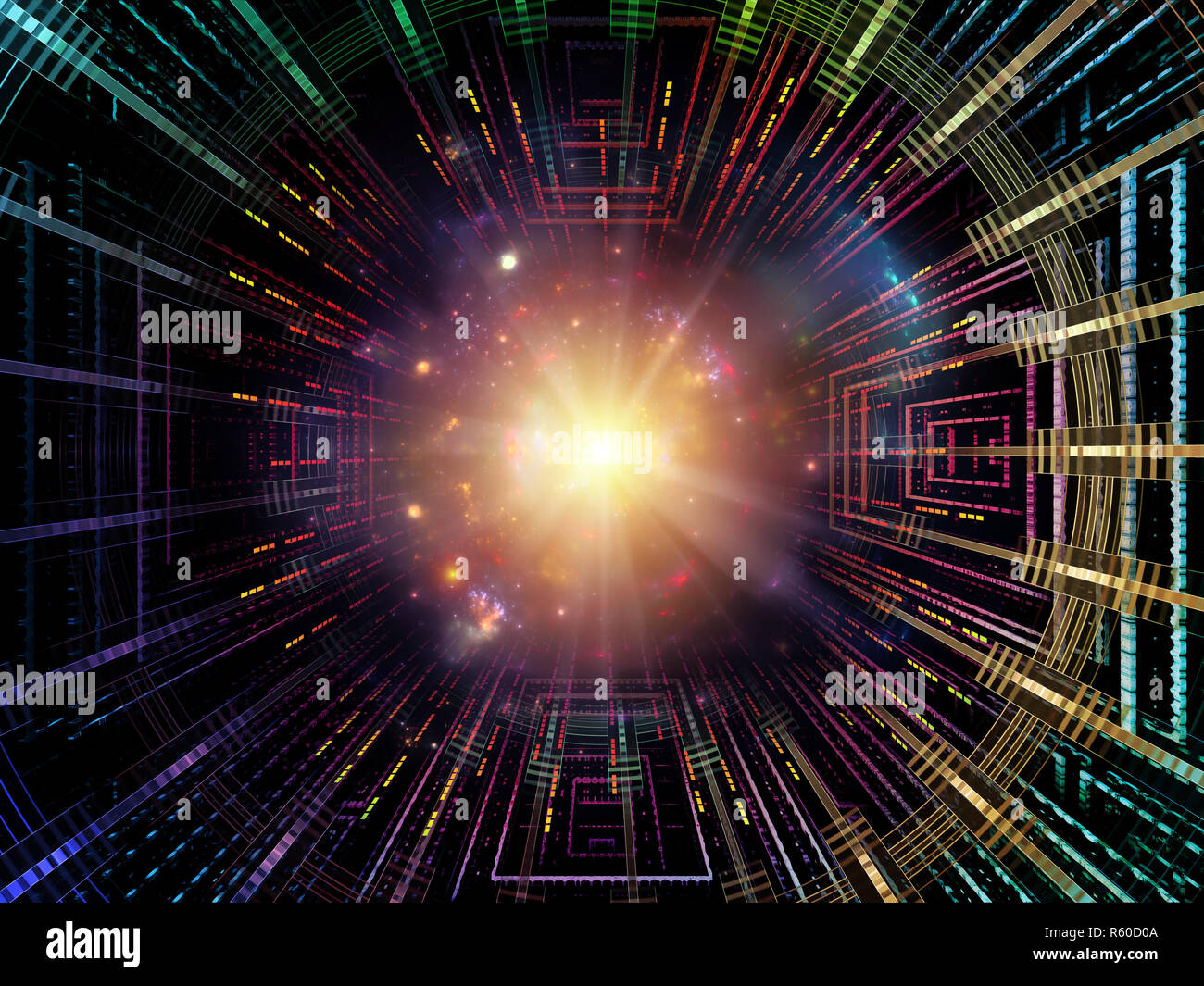 Inner Life of Quantum Space Stock Photo - Alamy