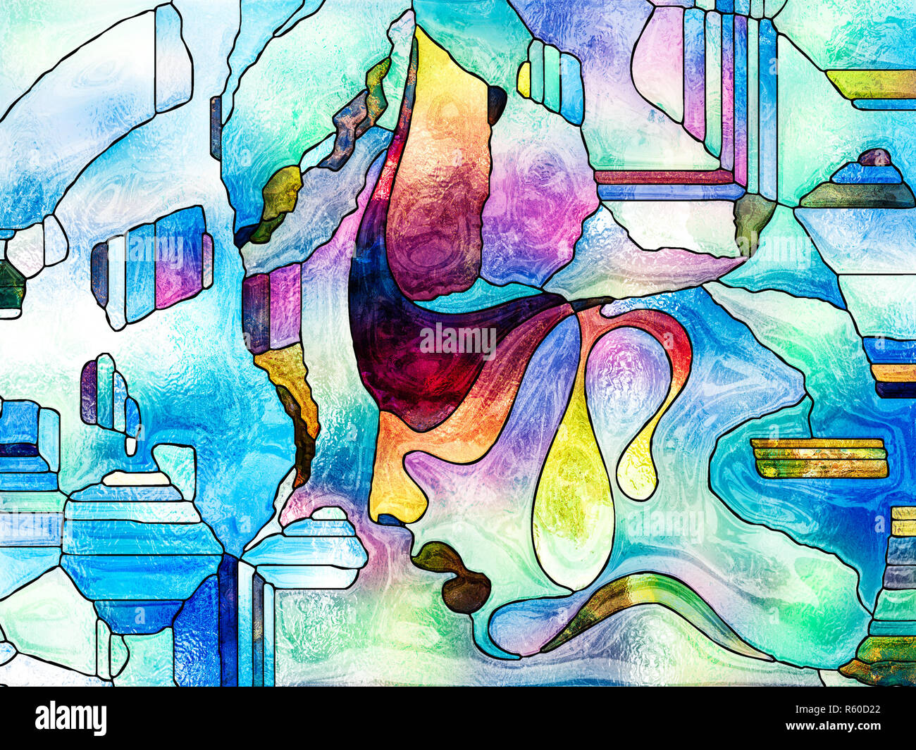 Unfolding of Color Division Stock Photo - Alamy