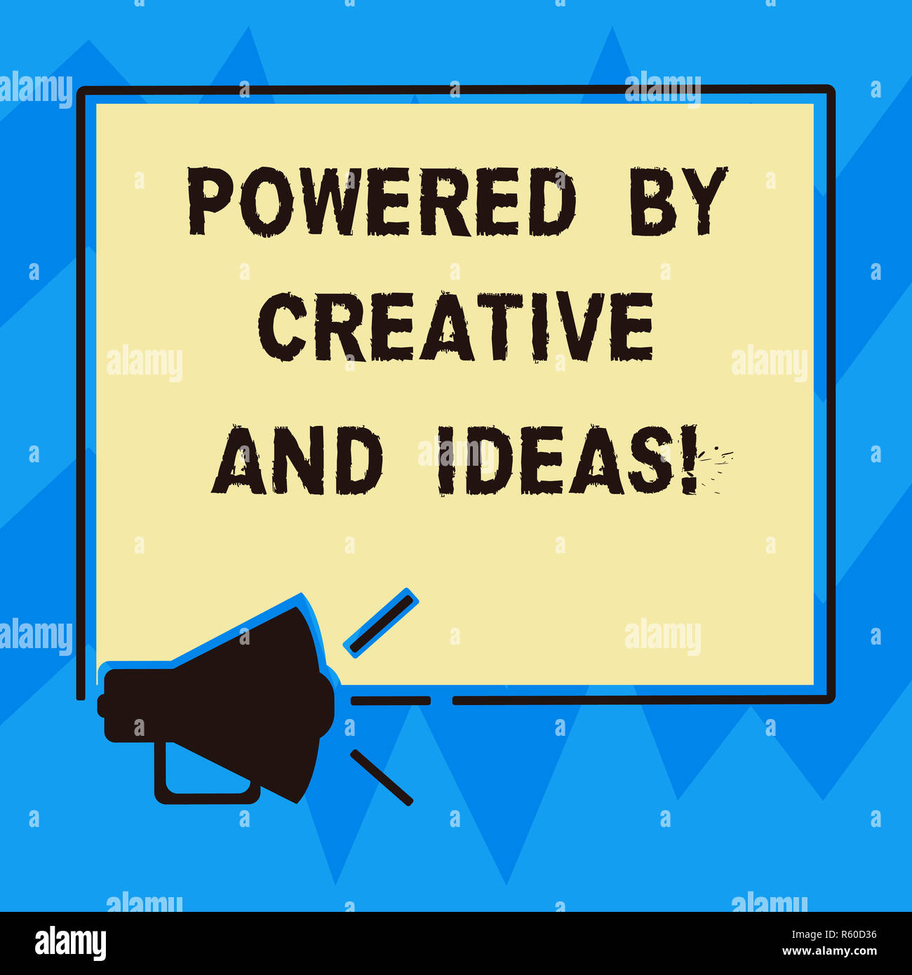Text sign showing Powered By Creative And Ideas. Conceptual photo ...