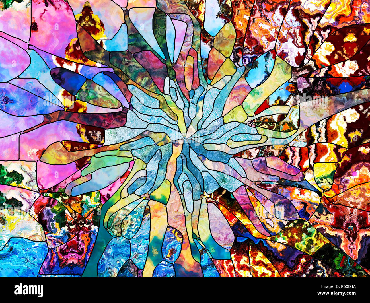 Conceptual Color Division Stock Photo - Alamy