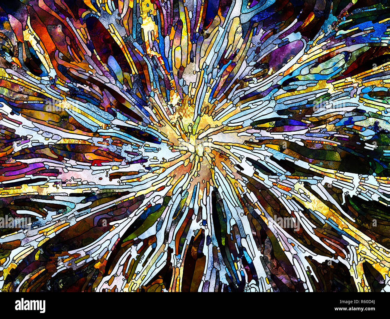 Unfolding of Color Division Stock Photo - Alamy