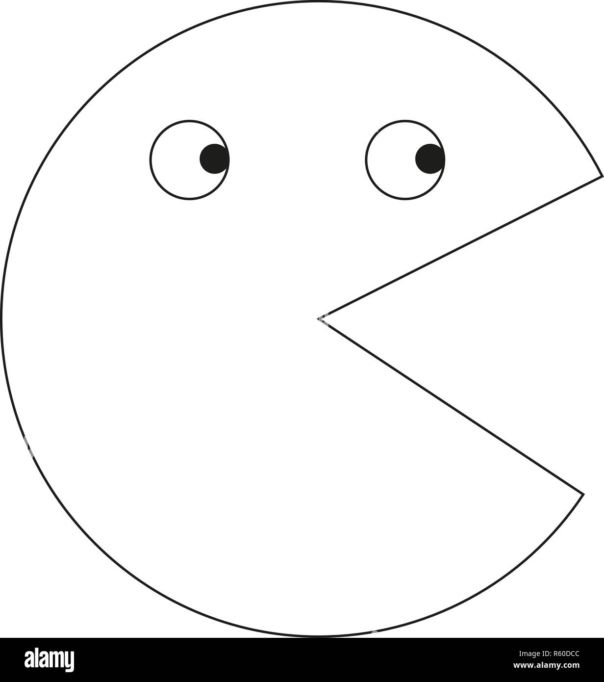 Pac man ghost Black and White Stock Photos & Images - Alamy