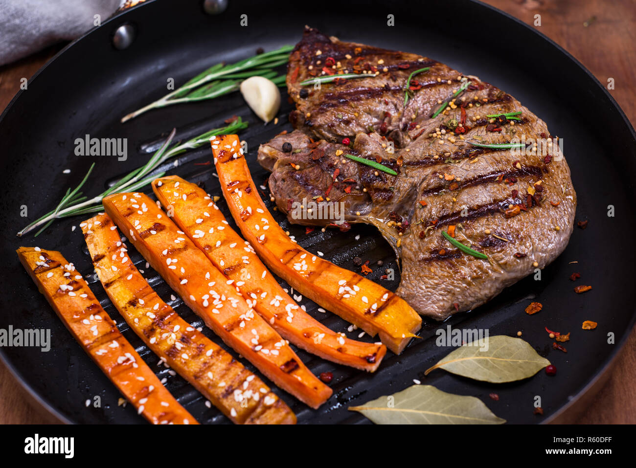 Beef stack with spices cooked with carrot Stock Photo - Alamy