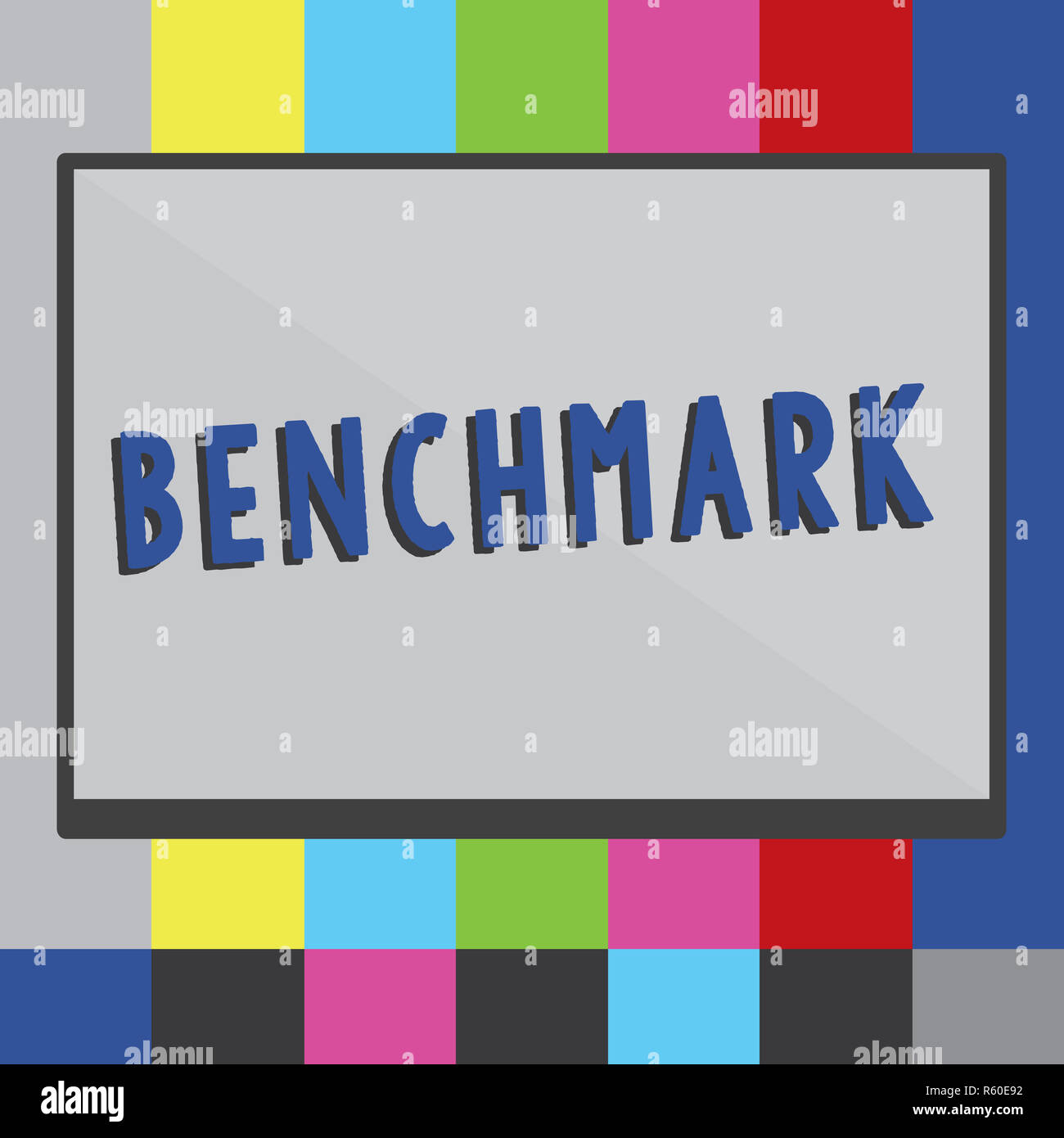 Word writing text Benchmark. Business concept for standard or point of ...