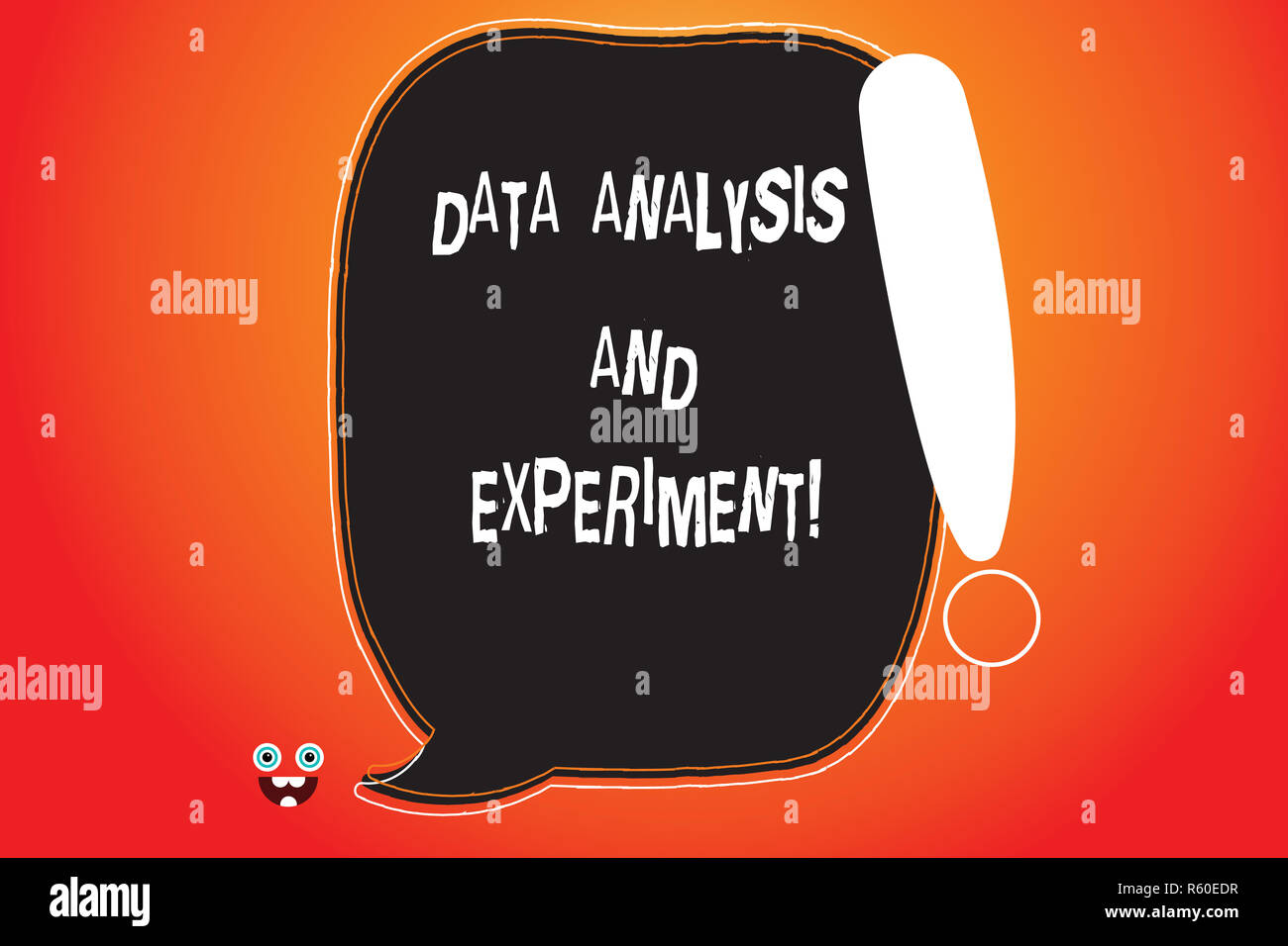 Handwriting text writing Data Analysis And Experiment. Concept meaning ...