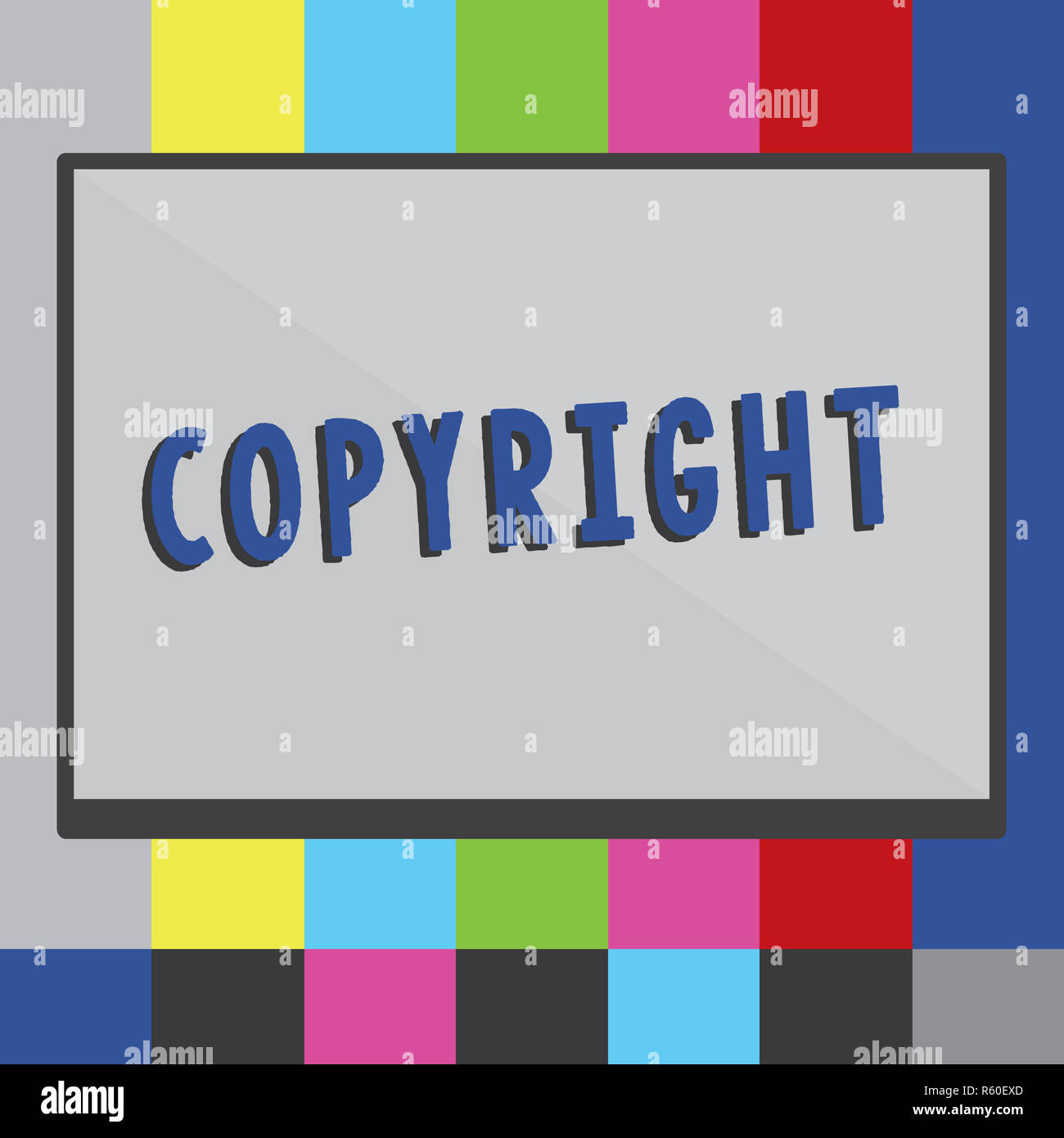 Word writing text Copyright. Business concept for exclusive and ...