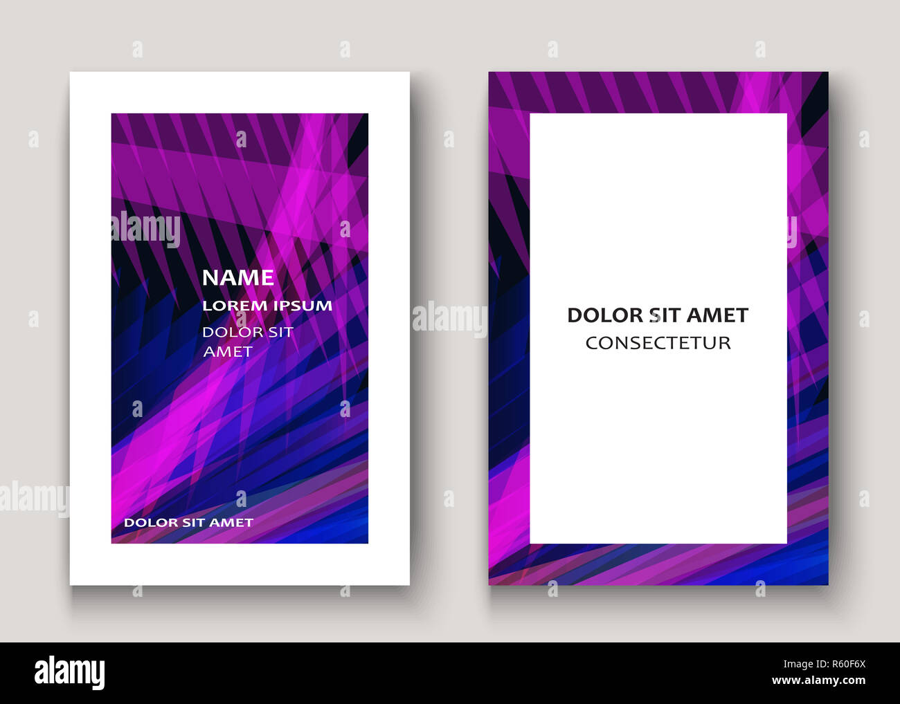 Modern technology striped abstract covers design purple. Neon li Stock ...
