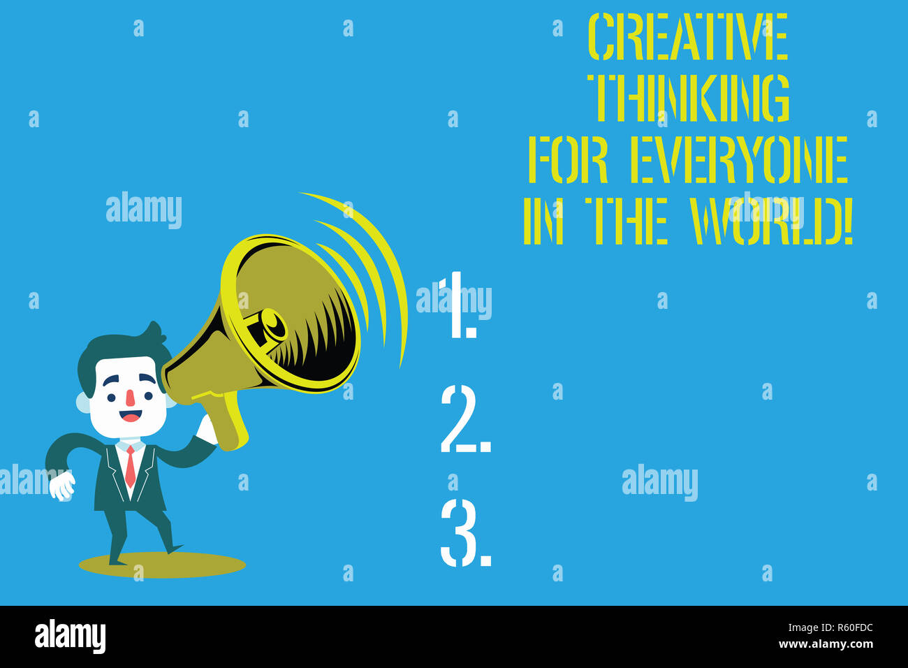 Word writing text Creative Thinking For Everyone In The World. Business ...