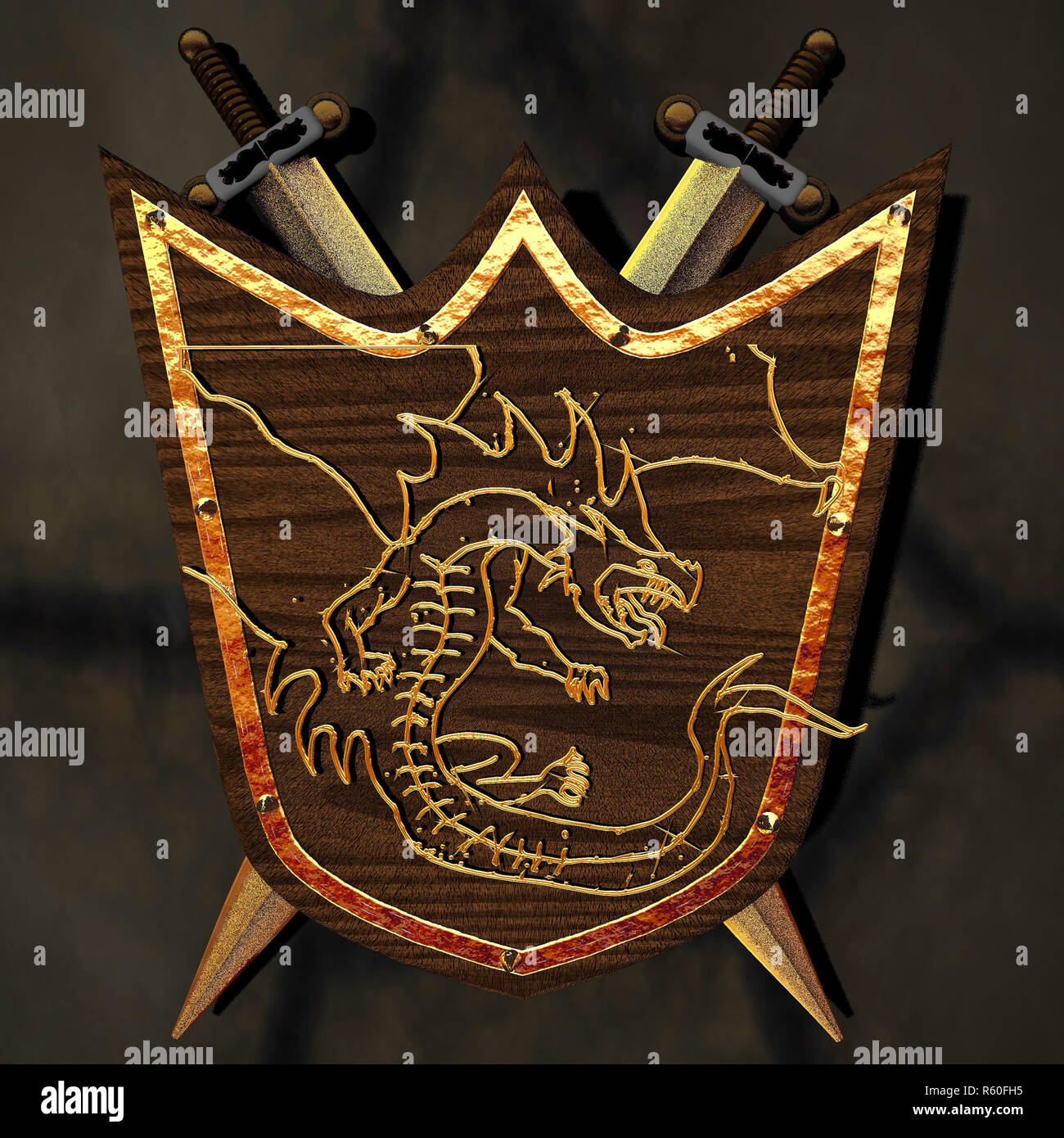 Ancient shield hi-res stock photography and images - Alamy