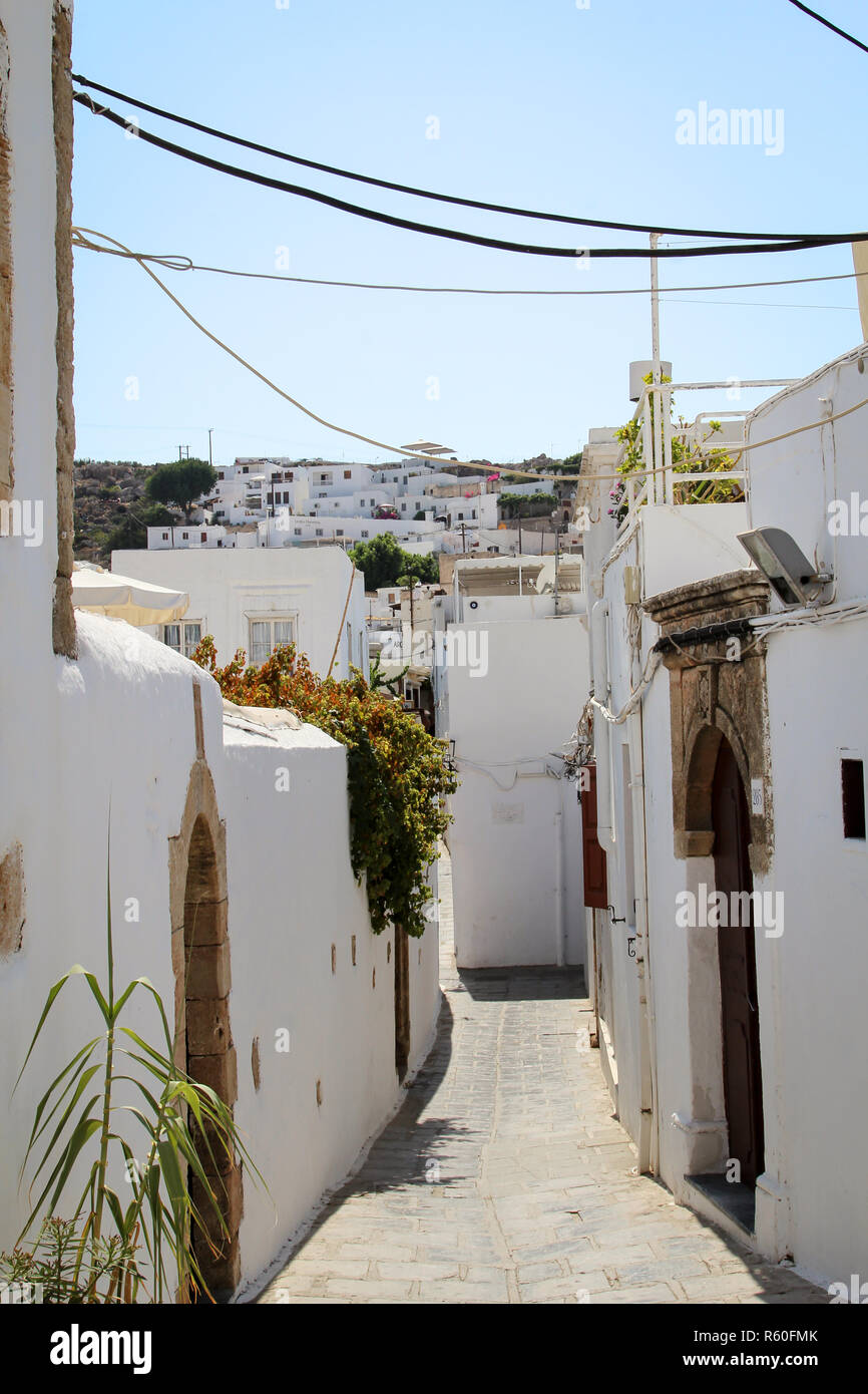 Lindos town square rhodes hi-res stock photography and images - Alamy