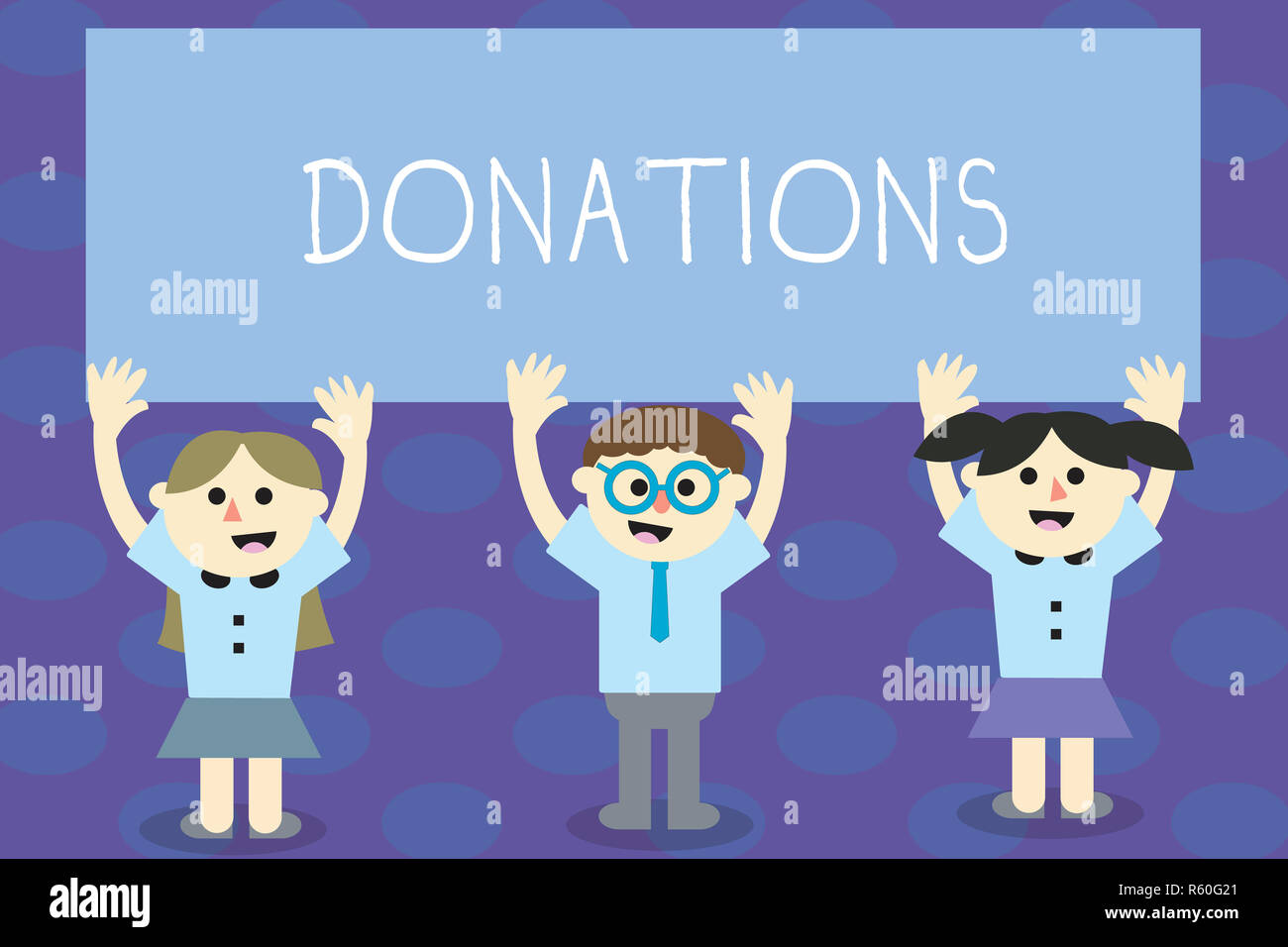 Writing note showing Donations. Business photo showcasing something ...