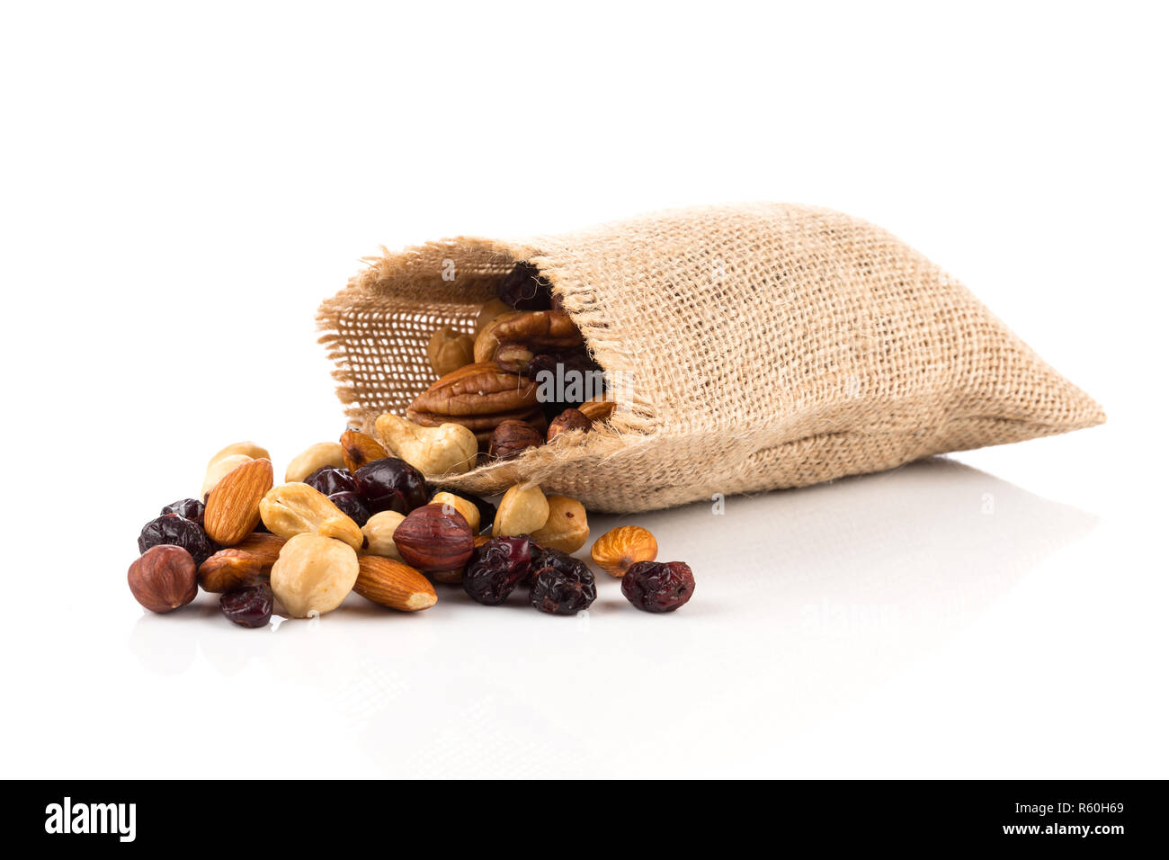 Bag of mixed nuts and raisins hi-res stock photography and images - Alamy