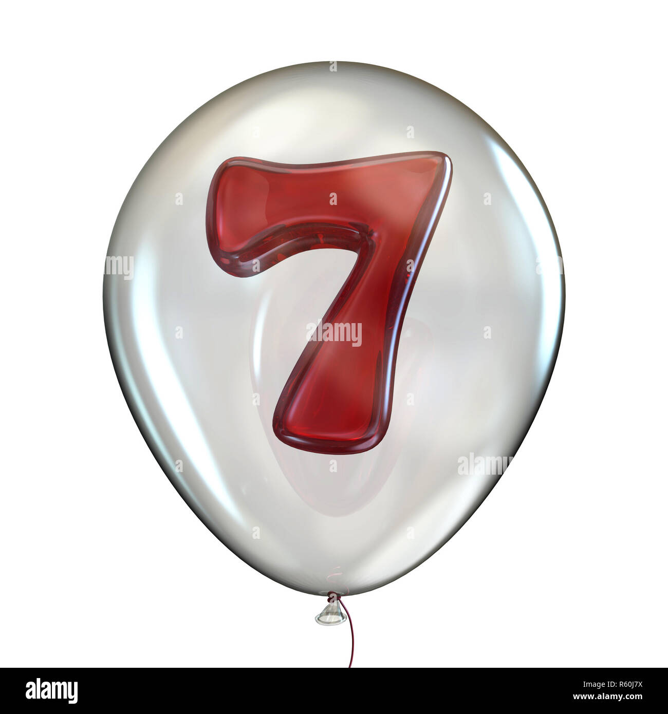 3d number seven in Cut Out Stock Images & Pictures - Alamy