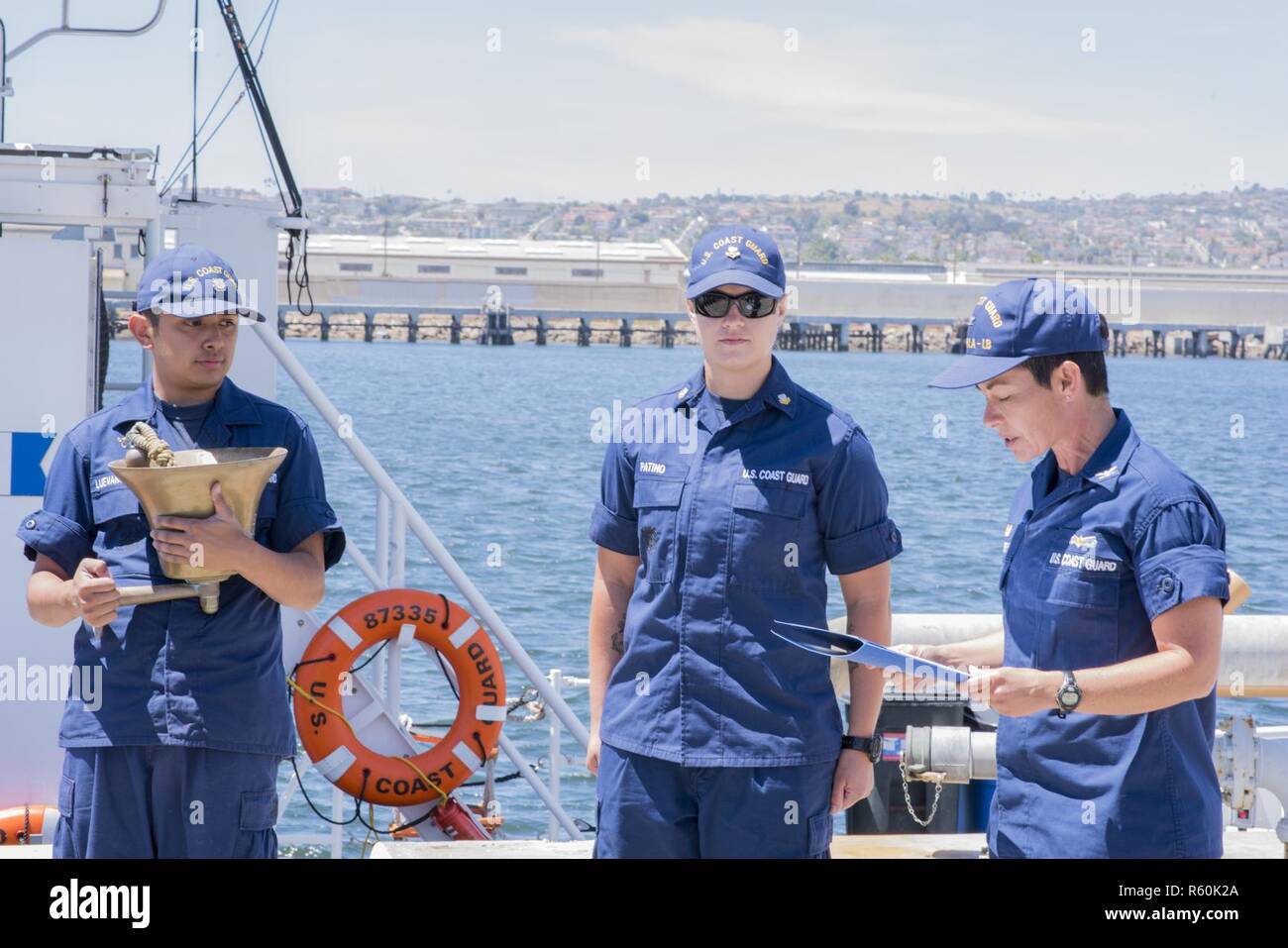 Petty Officer 2nd Class Kira Patino was awarded the permanent Coast ...