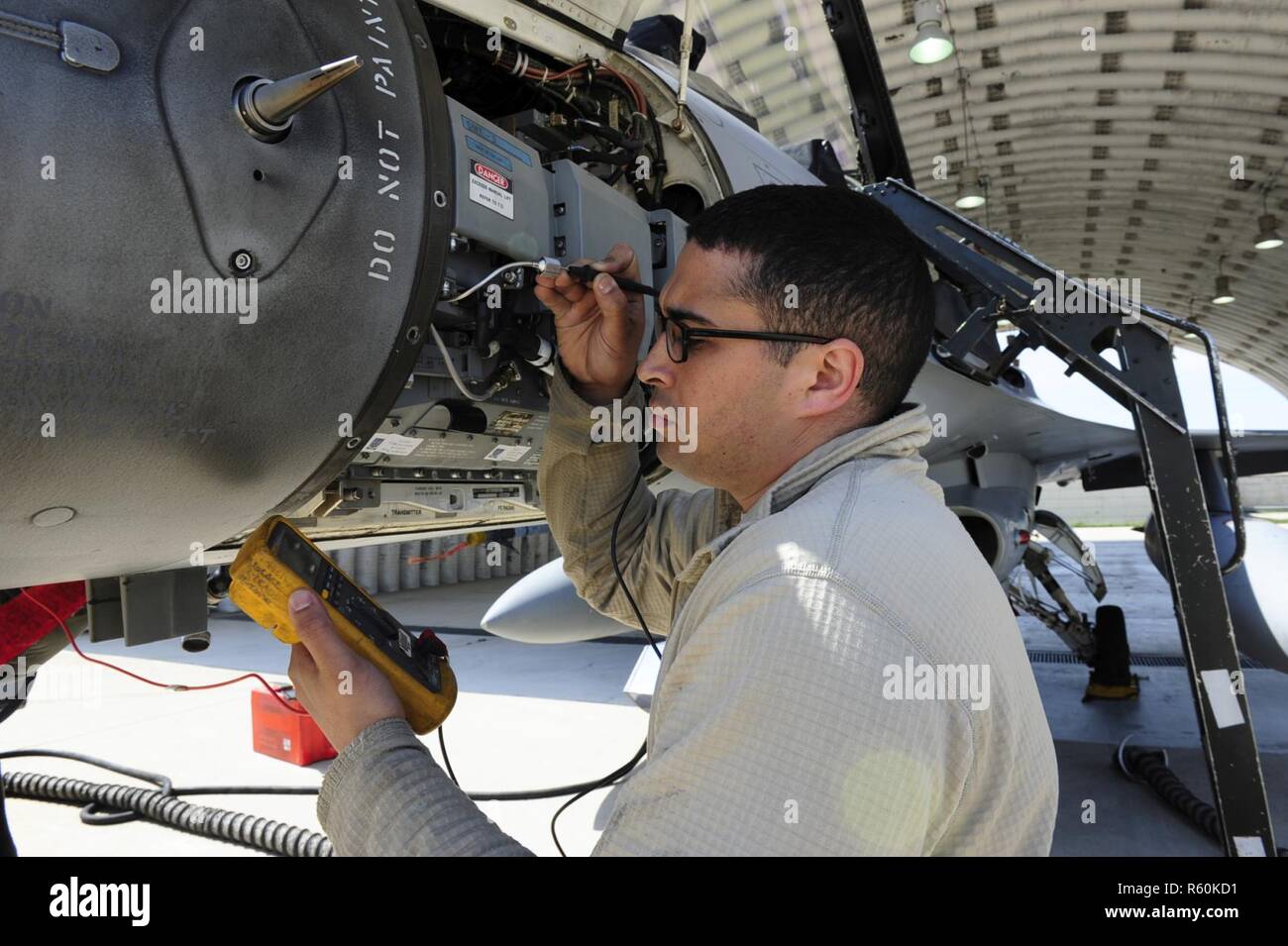 U.S. Air Force Staff Sgt. Jair Hausheer, 36th Aircraft Maintenance Unit ...