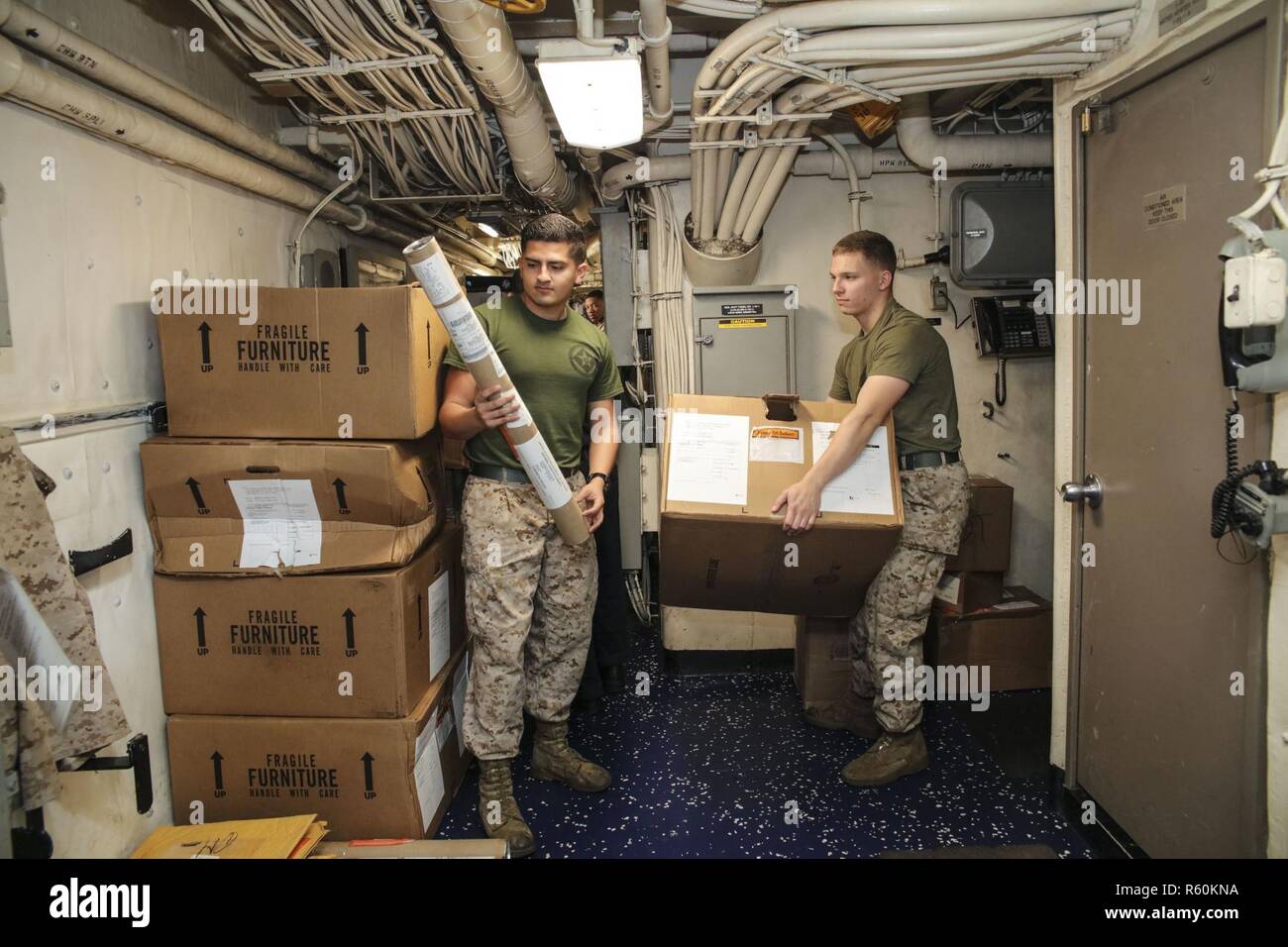 MEDITERRANEAN SEA (April 25, 2017) U.S. Marine Pfc. Jonathan Ureina ...