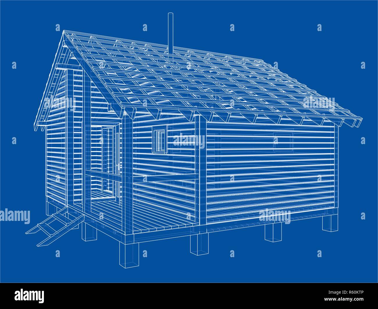 Sketch of small house Stock Photo - Alamy