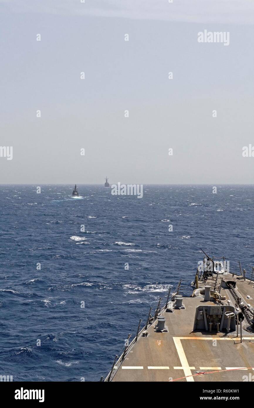 RED SEA (April 25, 2017) The guided-missile destroyer USS Truxtun (DDG ...