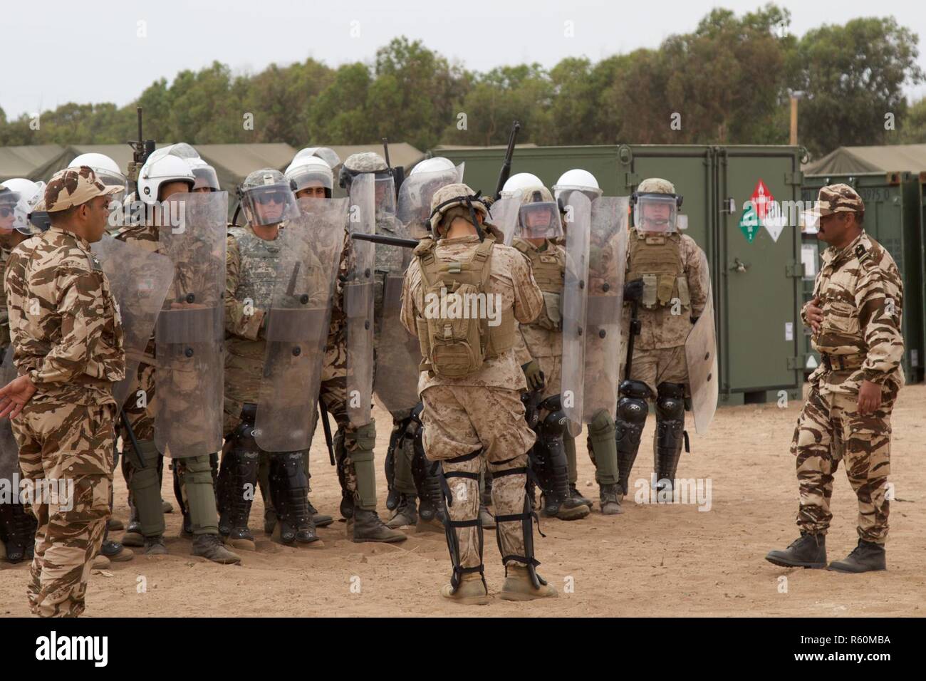 U.S. Soldiers representing the 805th Military Police Company from Cary ...