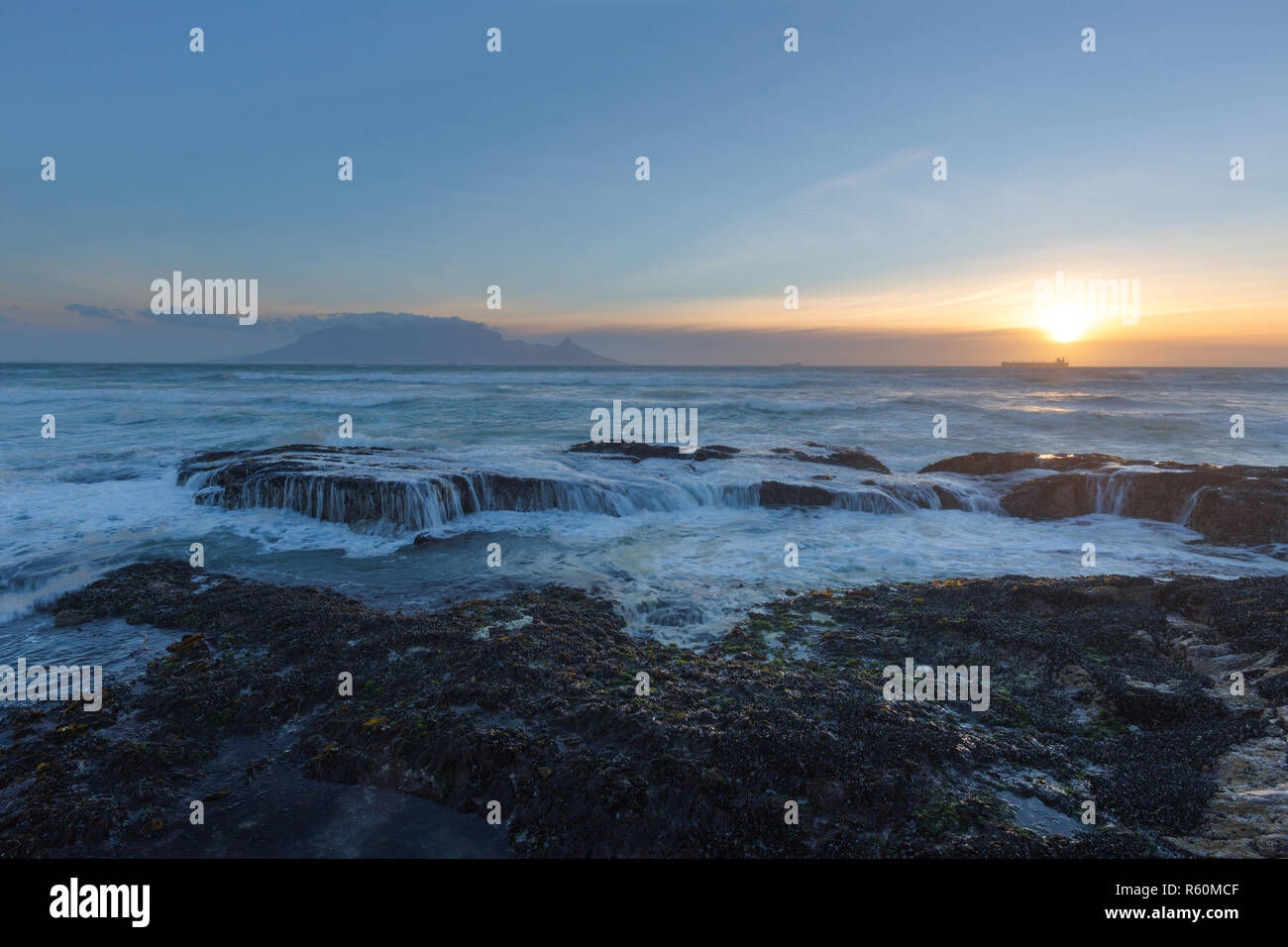 Table Mountain Sunset Stock Photo - Alamy
