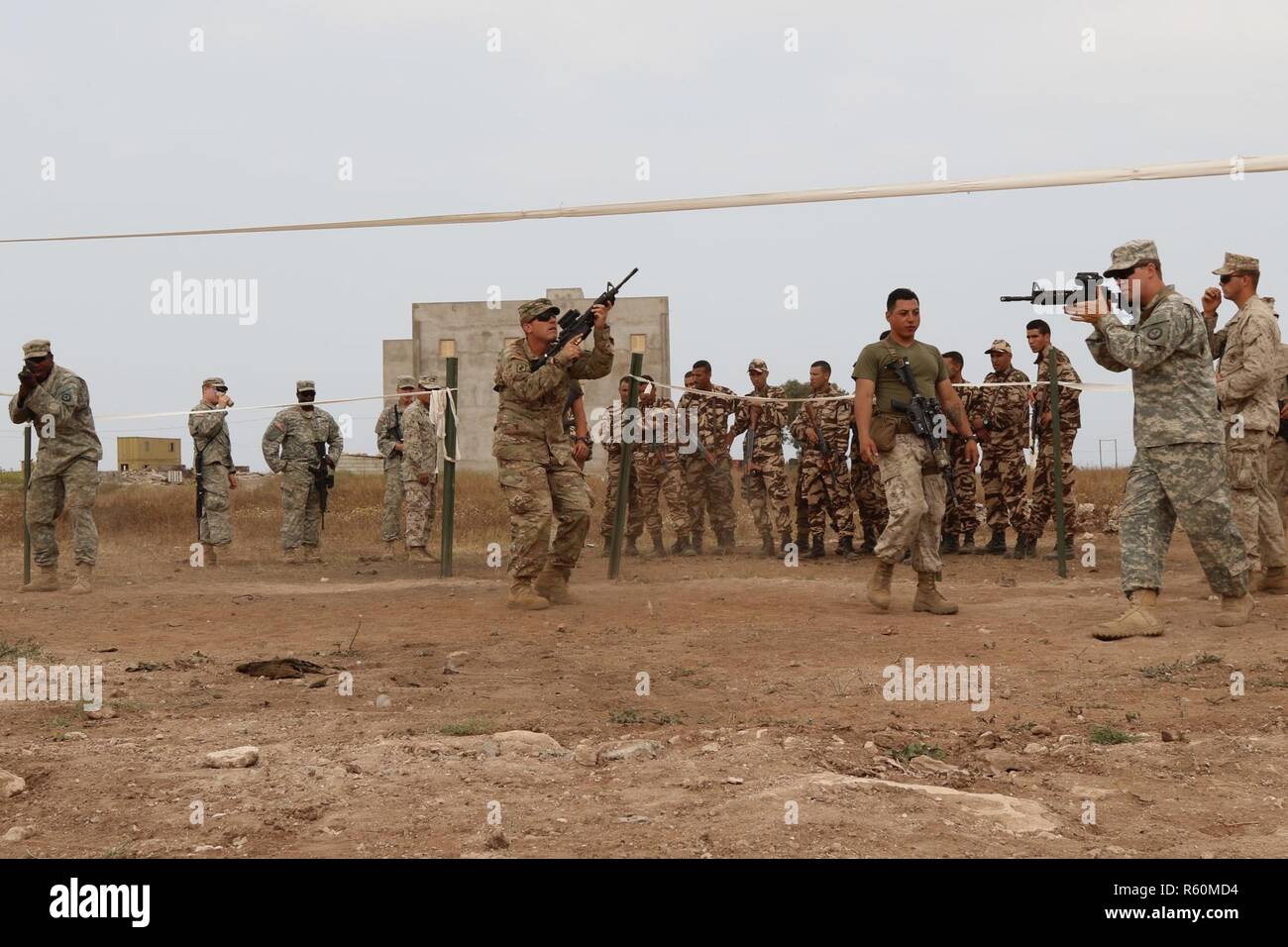 U.S. Soldiers representing the 805th Military Police Company, complete ...